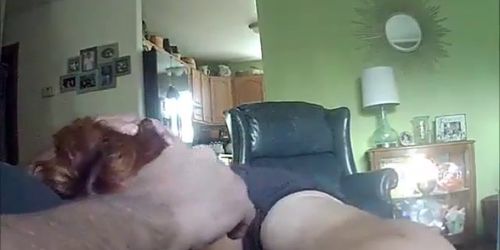 Mature Cougar Gives Head
