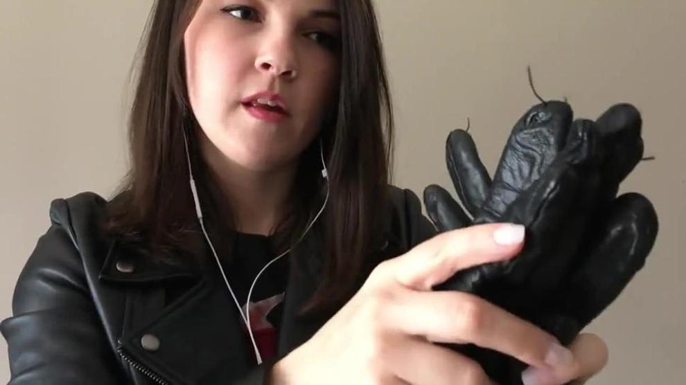 Leather Jacket And Gloves Asmr