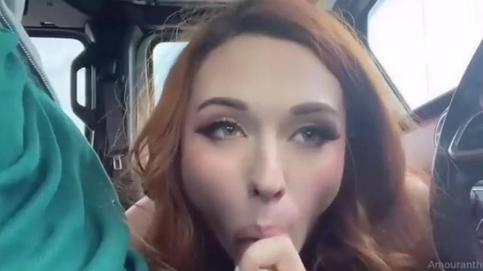 Amouranth Nude Car Blowjob Porn Video Leaked